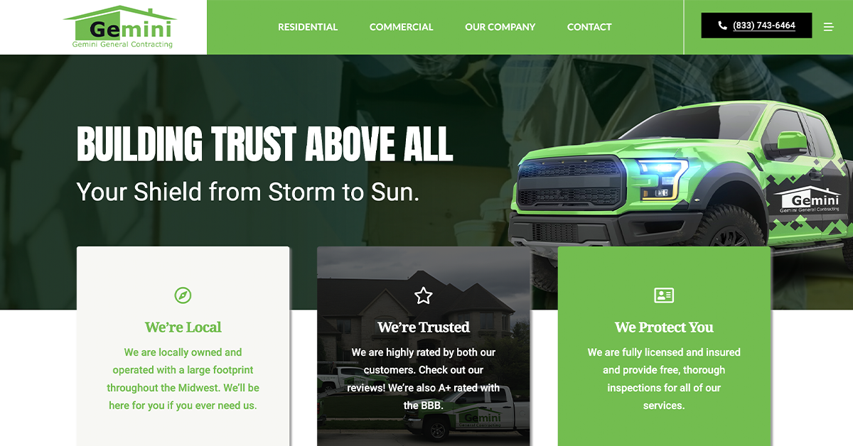 Gemini General Contracting | Roofing & Exteriors